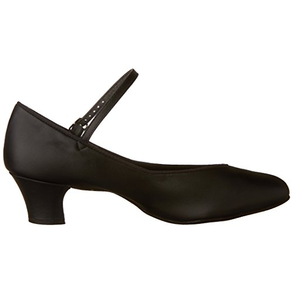 Capezio Women's Suede Sole Jr. Footlight Character Shoe, Black, 5