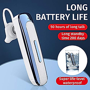 Wireless Bluetooth Earphones with Mic,in-Ear High Power Super Long Standby Business Sports Earbud Headphones with 20 Hours Noise Canceling Hands Free Calling Compatible Driving/iPhone/Samsung