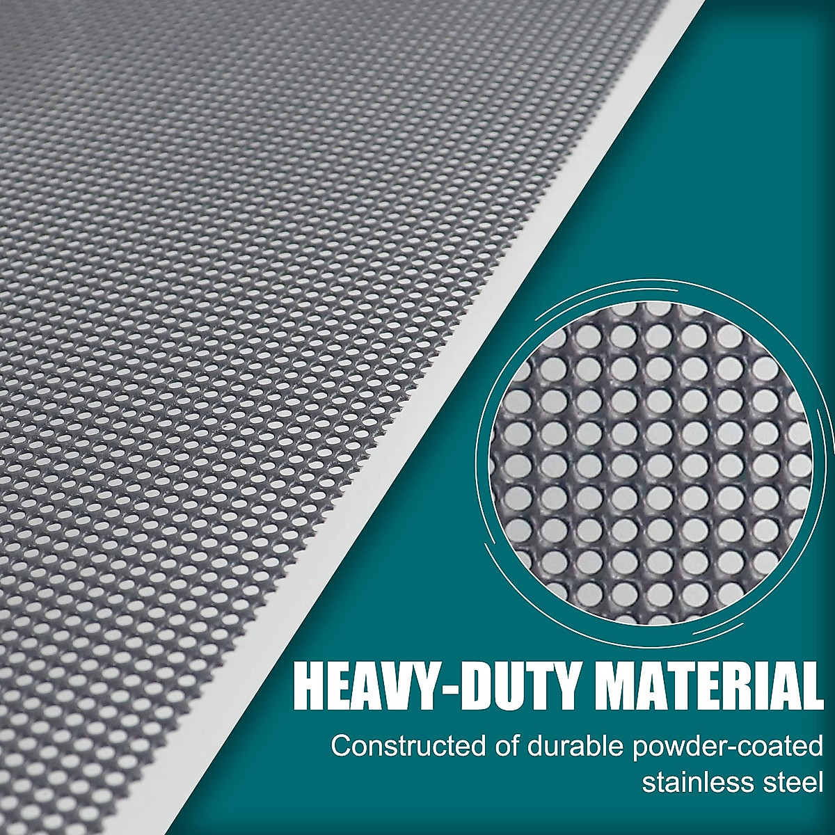 Daisypower Gutter Guards,4", 5", 6" Stainless Steel DIY Leaf Protection,Micro-Mesh Gutter Cover System fits Any roof or Gutter Type,Anti-Leaf,Prevents Roof Clogged Downspouts,48ft (Grey)