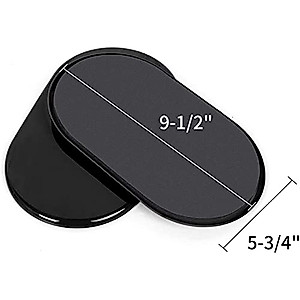 Reusable Large Furniture Sliders for Carpet, Furniture Movers Sliders, Carpet Movers Oval Heavy Duty Sofa Bed Table Desk Movers for Carpet –Quickly and Easily Move Any Item, Black (8 Pack)