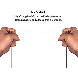 Cable Boom Microphone Compatible with HyperX Cloud Flight | 3.5mm Jack Headphone - Volume Control for Playstation PS4 or Xbox One Controller, PC, Tablet,Laptop,Smartphone - Boompro Gaming Mic (150CM)