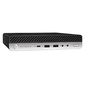 HP EliteDesk 705 G4 Mini Desktop Computer, AMD Quad-Core Ryzen 5 Pro 2400GE 3.2GHz, 8GB RAM, 256GB SSD, Windows 10 Pro (Renewed)