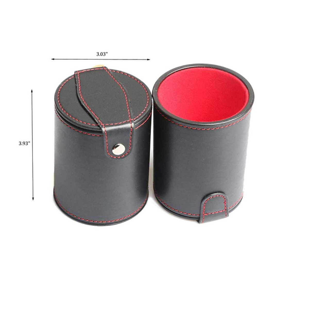 BESTOYARD Double Layers Dice Box Velvet Silence KTV Bar Dice Storage Cup (Without Dice)