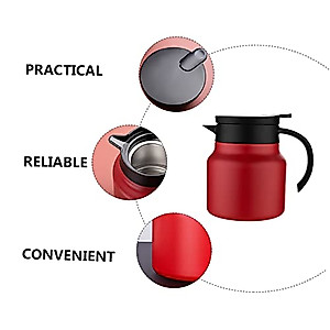 FELTECHELECTR Stainless Steel Pot Small Coffee Machine Simple Coffee Maker Electric Kettle Tea Pot Hot Water Kettle Vacuum Water Kettle Stainless Steel Tea Kettle Water Jug Coffee Kettle