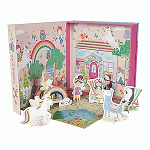 Floss & Rock 43P6374 Rainbow Fairy Pop Out Play Scene, Multicolor, 21.5cm x 21.5cm x 4.5cm