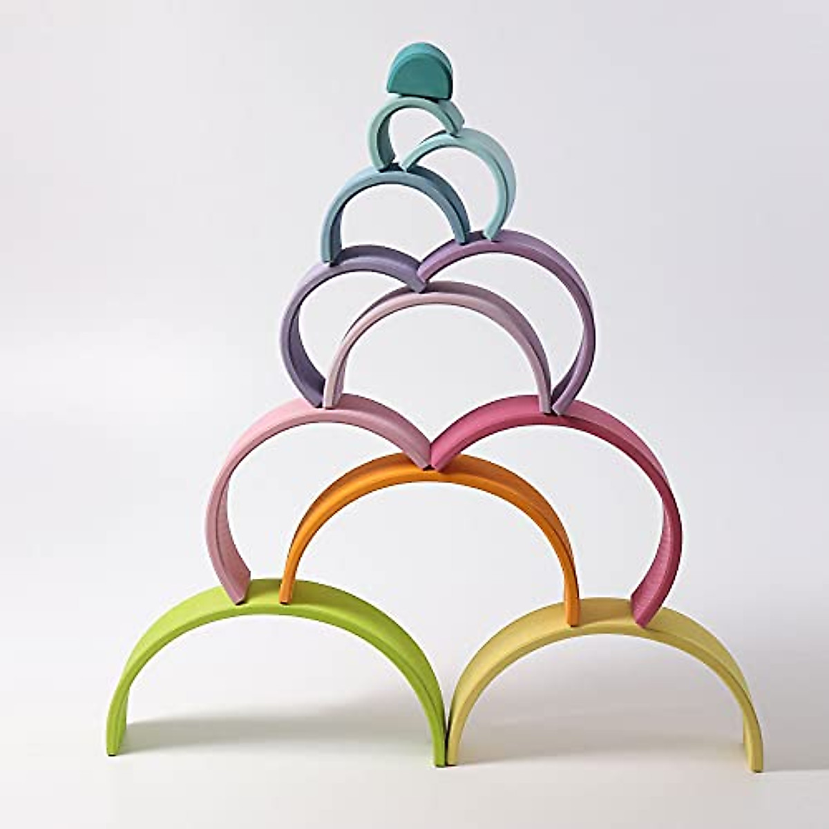 Grimm's Wooden Rainbow Pastel (Pack of 12)