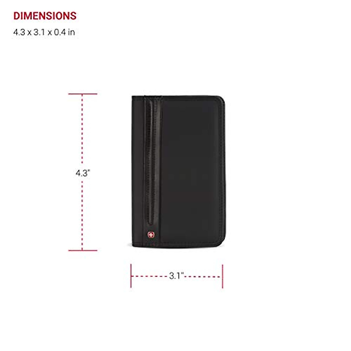 Wenger Luggage Diplomat Personal Card File 156, Black, One Size