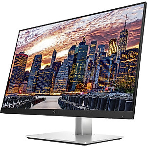 HP EliteDisplay E27 G4 27 Inch IPS FHD Monitor Bundle with Blue Light Filter, HDMI, DisplayPort, HDMI to USB-C Adapter, Compatible with, MacBook Pro & Air, iPad, iPhone