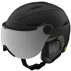 Giro Essence Mips Ski Helmet - Snowboard Helmet for Women & Youth with Integrated Shield/Visor - Matte Black - M (55.5-59cm)