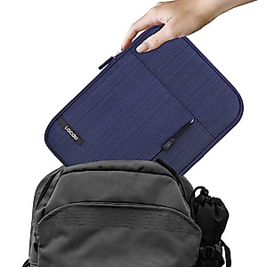 Lacdo iPad Mini 7 Sleeve, iPad Mini Case Bag, Tablet Sleeve Case for iPad Mini 7 (A17 Pro)/6/5/4/3/2, Samsung Galaxy Tab A7 Lite 8.7" / Galaxy Tab A 8.0" Protective Tablet Bag Water Repellent, Blue