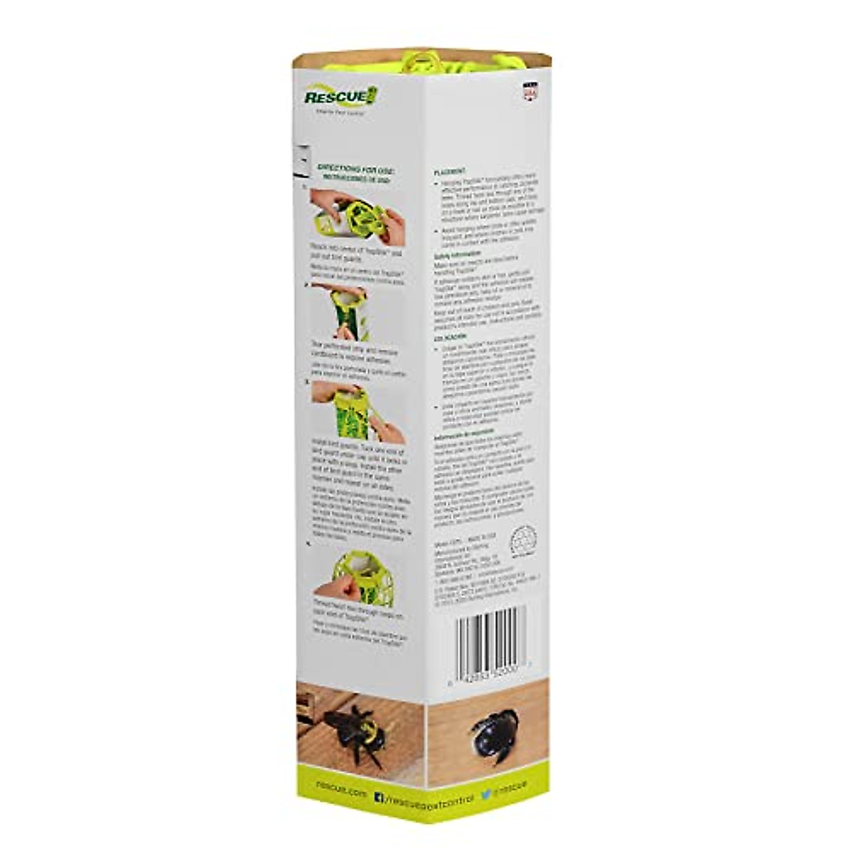 Rescue! Carpenter Bee TrapStik – Also Works on Wasps, Mud Daubers - 2 Traps
