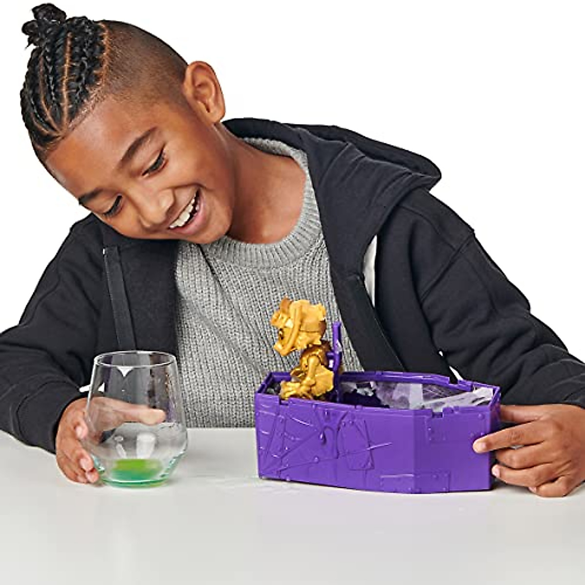 Treasure X Monsters Gold Single Pack Unboxing Toy with Slime and Spider Web Compound 13 Levels of Adventure Will You find Real Gold Treasure