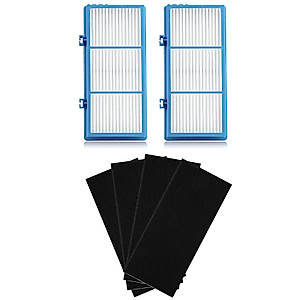 HAPF30AT-Total Air HEPA Type Filter Replacement for Holmes AER1 Air Purifier, Compatible with HAPF30AT and HAP242-NUC (2 HEPA Filters + 4 Carbon Booster Filters) by Funmit