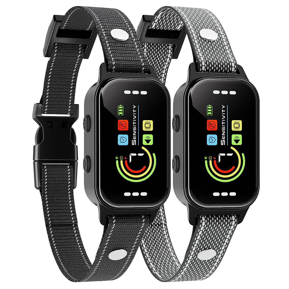 Dog Bark Collar 2 Pack,2024 Bark Collar for Large Medium Small Dogs 8-130lbs,AUTO Barking Collar,Bark Training Collar with 7 Adjustable Sensitivity Beep Vibration