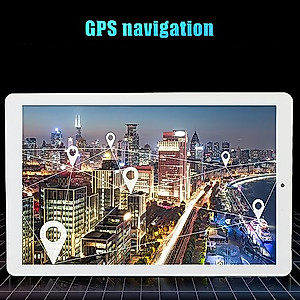 Luqeeg 10.1 Inch Tablet, 8MP 16MP Camera Dual SIM Tablet 100-240V (US Plug)