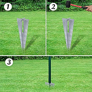 Chain Link Fence with Posts Spike Steel,Safety Fence Garden,Fence Garden Netting Chain Link Fence with Posts Steel Outdoor Residential Fencing for Yard Garden Farm 3'3"x82'