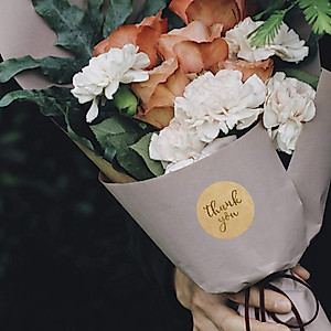 Walnutty 1000PCS Thank You Stickers, Thank You for Supporting My Small Business Stickers, 1 inch Round Holographic Thank You Gifts Sticker, Small Thank You Labels for Business, 500PCS Each Roll