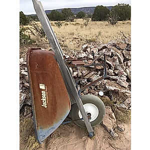 Rocky Mountain Goods Flat Free Wheelbarrow Wheel 16" - 500 lbs. Load Rating - for 6 & 8 Cubic ft. wheelbarrows Including Jackson, True Temper, Ames, Ace - 5/8" axle