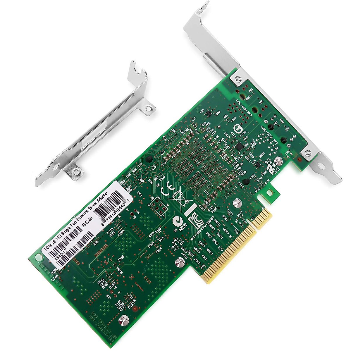 Vogzone 10Gb PCI-E NIC Network Card for Intel X540-T1,100MbE/1GbE/10GbE Copper Single RJ45 Port, with Intel X540 Chip,10GbE PCI Express 2.1 X8 Ethernet Adapter Support Windows/Linux/VMware