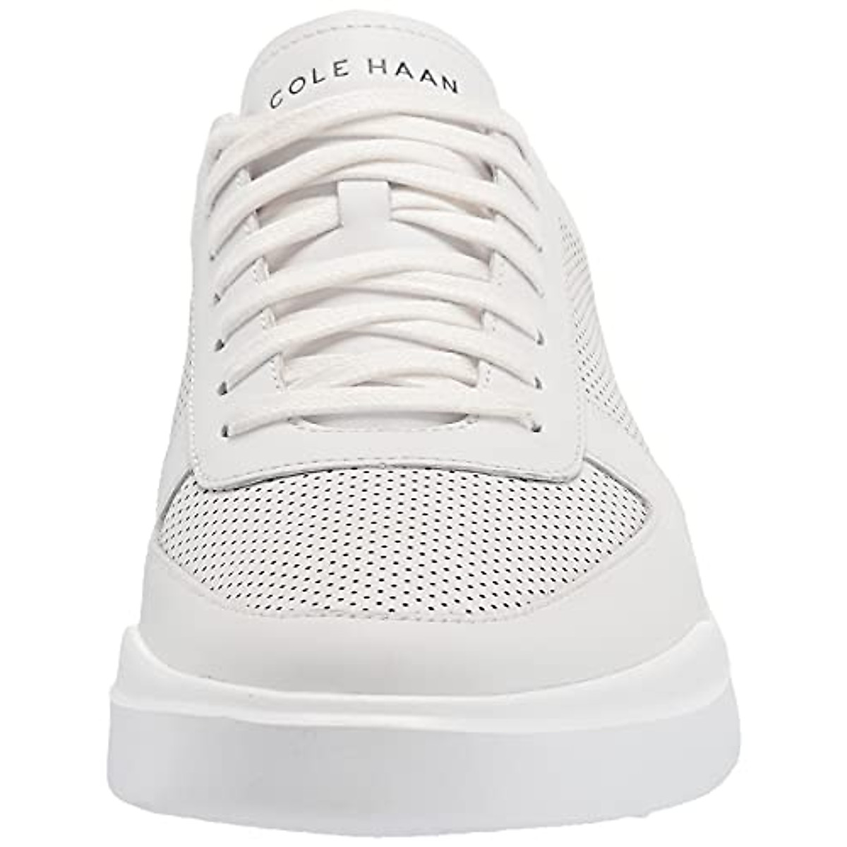 Cole Haan Men's GRAND CROSSCOURT MODERN PERFORATED SNEAKER, OPTIC WHITE/PEACOAT, 8.5