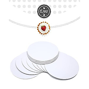 40-Packs Cake Boards Round 10 Inch White Cake Circles Rounds Base Food-Grade Cardboard Cake Plate（Thinner But Stronger） qiqee
