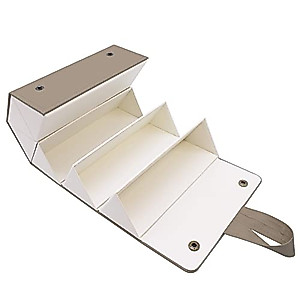 MAFENLY six sunglasses storage box, 6 sockets pu foldable glasses display box (6 PACK shiziwen Purple)