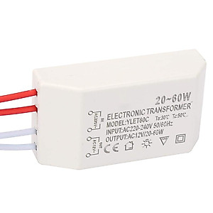 Electronic Transformer 220V to AC 12V Buck Transformer Voltage Converter 20-60W Smart power Driver Full Power