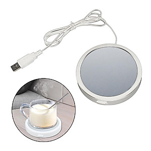 Bothyi USB Coffee Heater Desktop Tea Beverage Keep Warm Drinking Cup Heating to 90° C, White