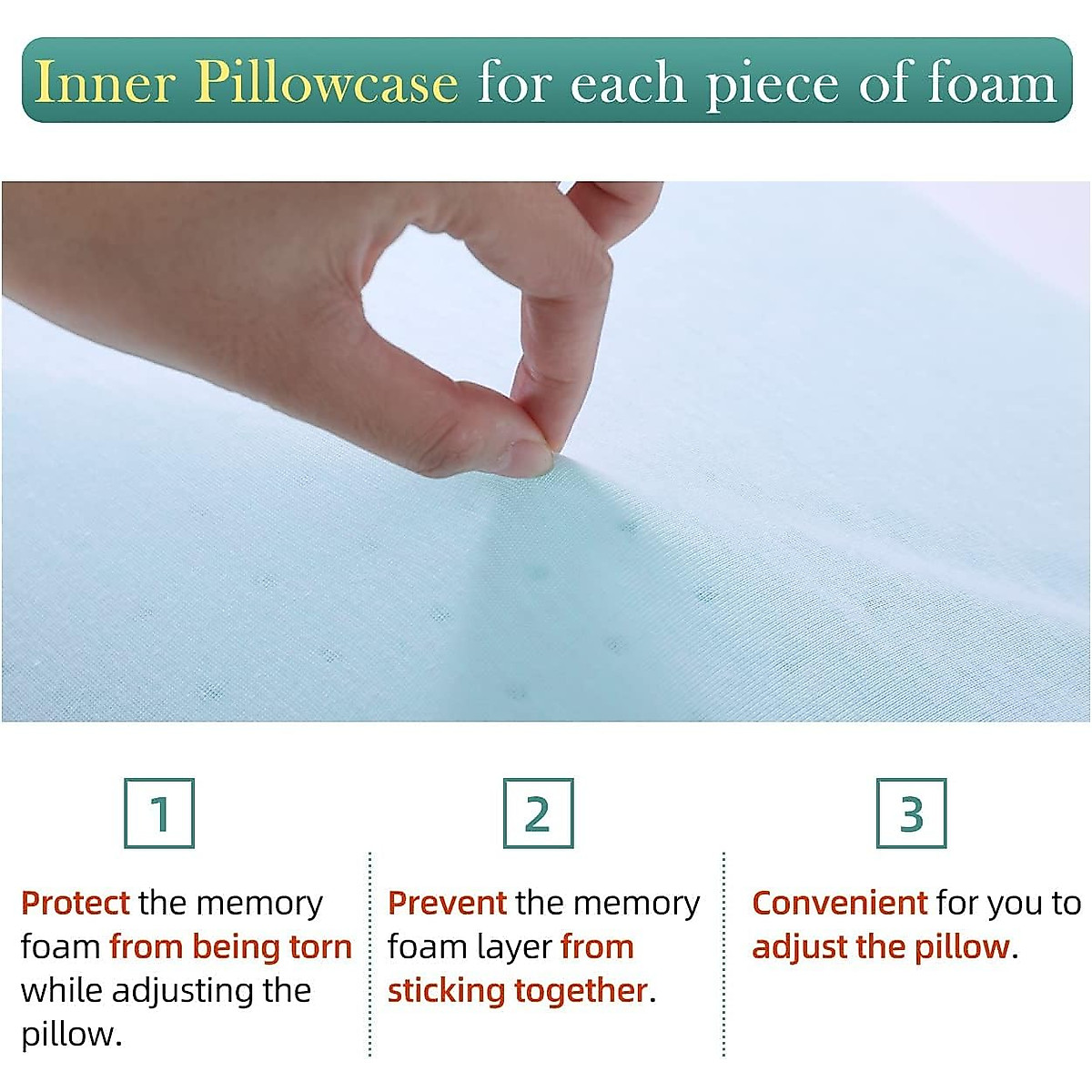 LOFE Adjustable Memory Foam Pillow - 4 Height from 1.2 to 4.8in, Cervical Pillow for Neck Pain Relief, CertiPUR-US Neck Support Pillow for Side Sleepers, Back/Stomach Sleepers, a Removable Cool Cover