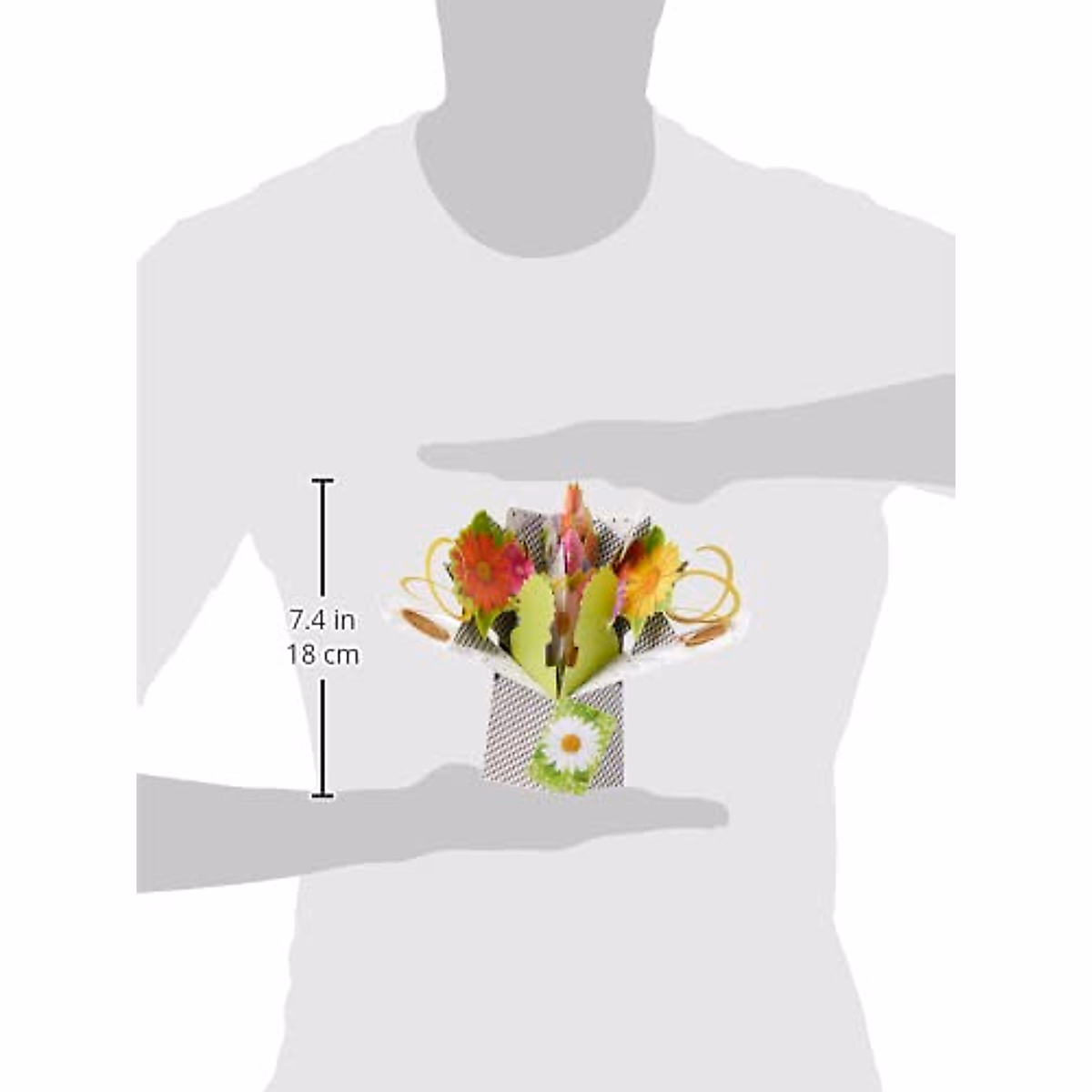 Birthday Flowers Pop-Up Greeting Card Original Second Nature 3D Pop Up Cards