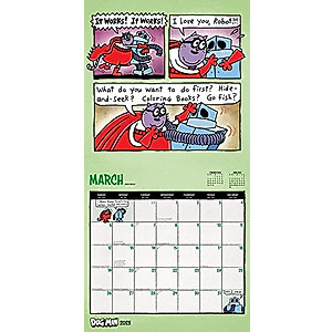 Dog Man | 2023 12 x 24 Inch Monthly Square Wall Calendar | BrownTrout | DogMan Canine Book