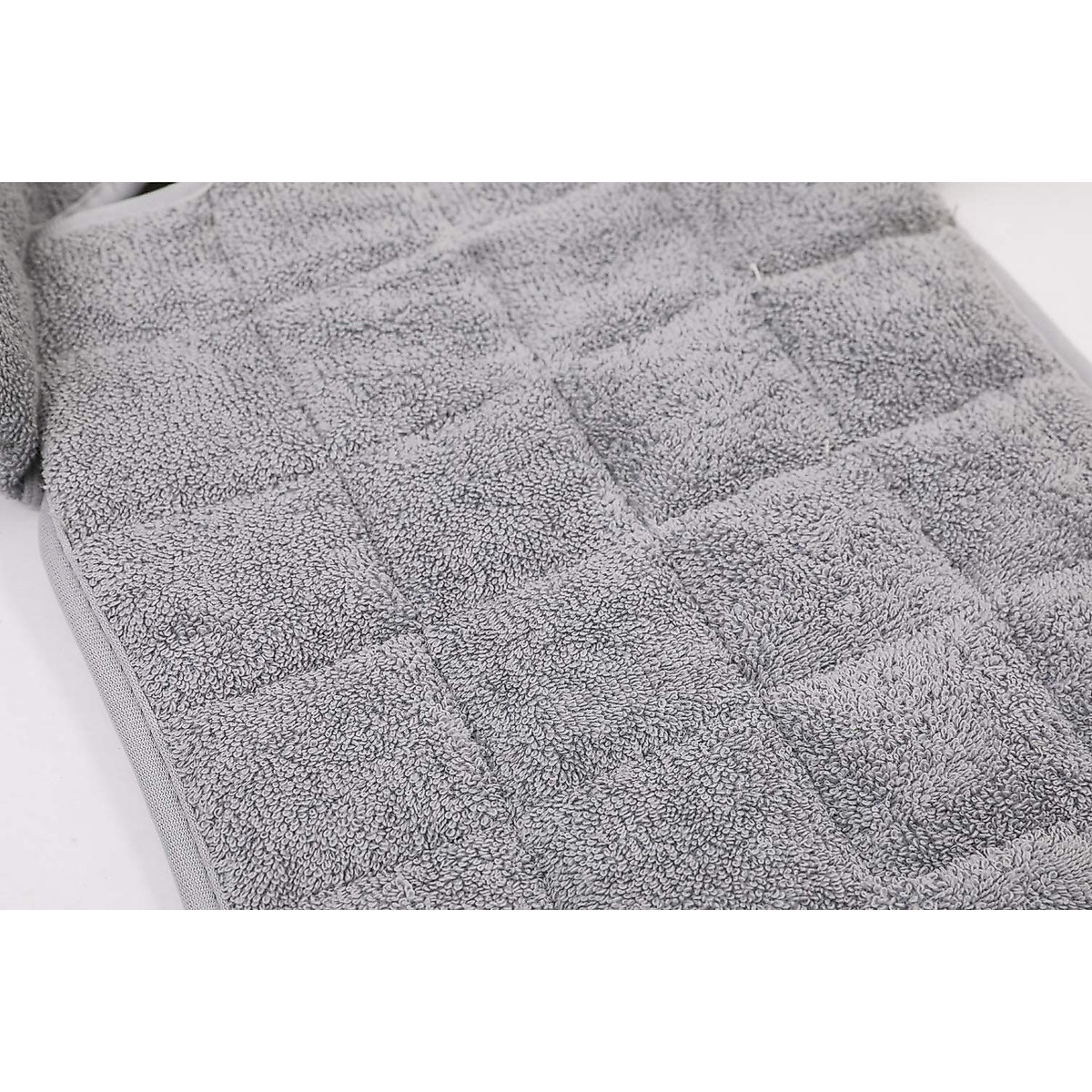 Long-Ci 2-in-1 Baby Insert Cushion Pad with Head Neck Body Support Pillow in Plush Terry for Newborn (Gray Beige)