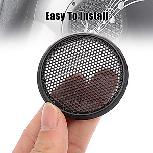 X AUTOHAUX 2pcs 1.5" Black Audio Speaker Cover Mesh Subwoofer Grill Horn Guard Protector