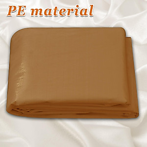 Strong Camel 10 x 20 Ft Carport Replacement Canopy Cover Garage Top Tent Shelter Tarp with Free 40 Ball Bungee (Tan)