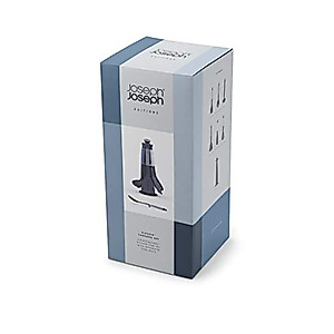 Joseph Joseph Elevate Carousel Nylon Kitchen Utensil Set with Rotating Storage Stand, 6-piece, Sky,Blue