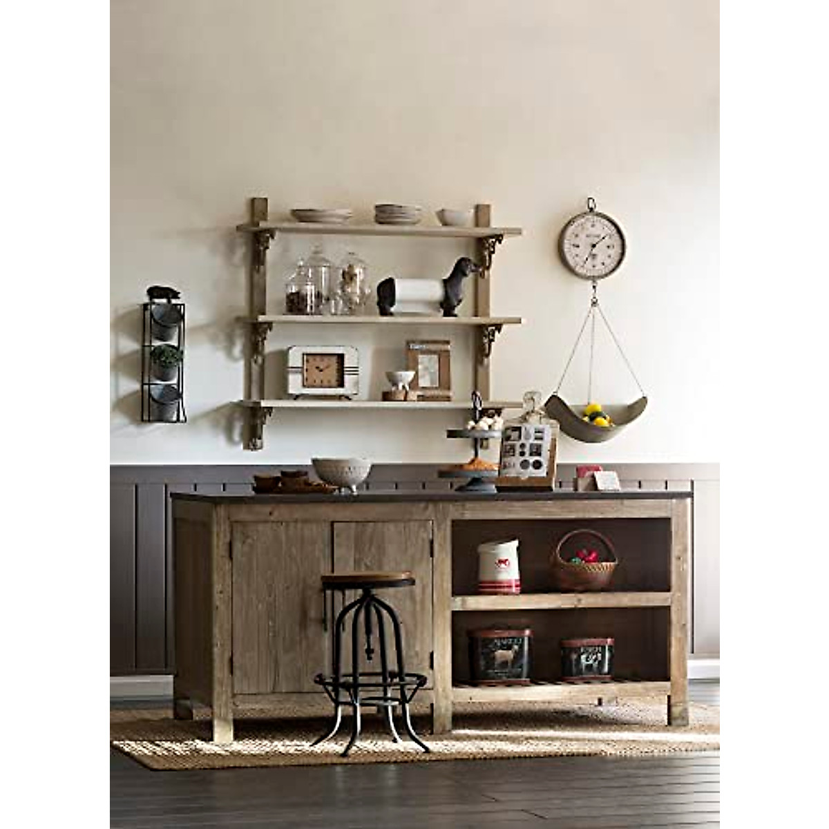 Creative Co-Op Decorative Metal Oval Two Tier Tray with Rustic Antique Copper Finish