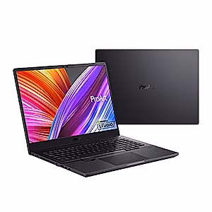 ASUS ProArt StudioBook 16 Laptop, 16” 2560x1600 120Hz Display, AMD Ryzen 7, 32GB DDR4, 1TB PCIe SSD, Nvidia Geforce RTX 3060, Windows 11 Home, H5600QM-AH78, Star Black
