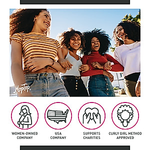 MopTop Salon Daily Conditioner, All Hair Types - Dry, Thick, Wavy, Curly & Kinky-Coily, Color Treated & Natural Hair, Made w/Aloe & Honey, Reduce Frizz, Smooth Silky Hair, 32oz