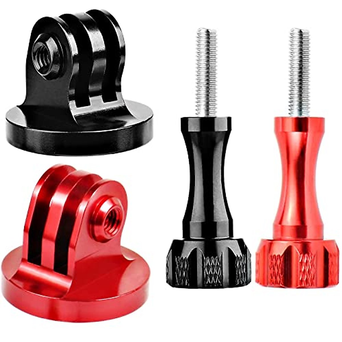 Niewalda Alumium Tripod Mount Adapter, Gopro Threaded Mount Adapter,Action Camera Tripod Aluminum Mount,for GoPro Max, GoPro Hero, DJI Osmo Action Camera （Two Groups）