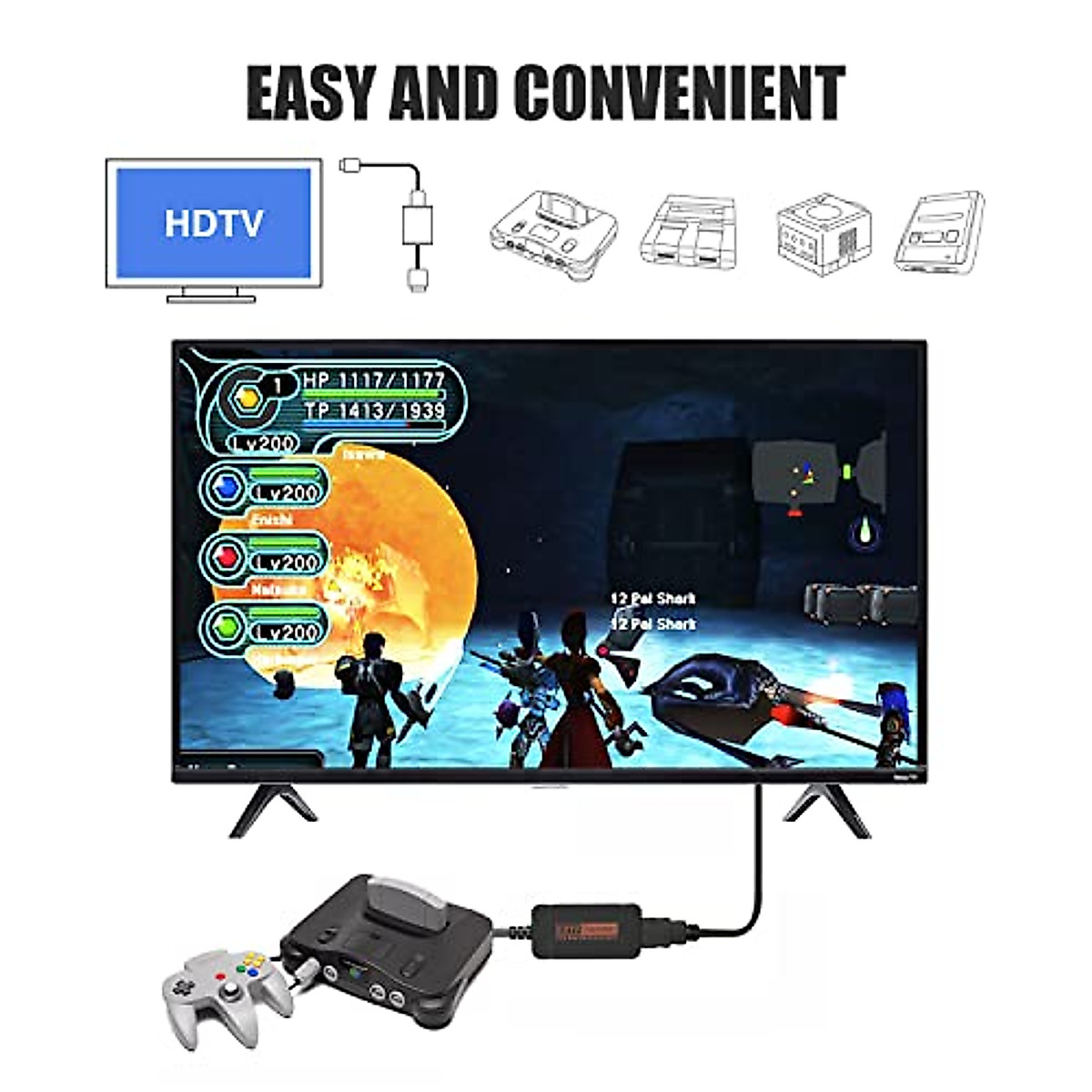 IQIKU HDMI Adapter for N64/ Game Cube/SNES