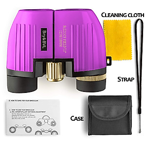 Outdoor Exploration Kit, Children’s Toy Binoculars, Great Kids Set for Camping, Hiking, Educational and Pretend Play - Toys Kids for Boys & Girls Age 3-12 Year Old Camping Hiking (Purple)