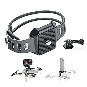 vgsion Camera Drone Mount for Mavic 3, Air 2, Air 2S, Mavic Pro, Mavic 2, 2 Zoom, Fimi X8 SE, Autel EVO 2 Compatible with GoPro Hero 11, Insta360 One X3, One RS, One X2, Go 2