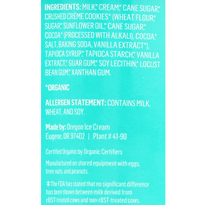 Alden's, Organic Cookies & Cream Ice Cream, 48 oz (Frozen)