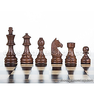 DGT USB Walnut e-Board with Timeless Pieces and Carrying Bag Included Chess Board