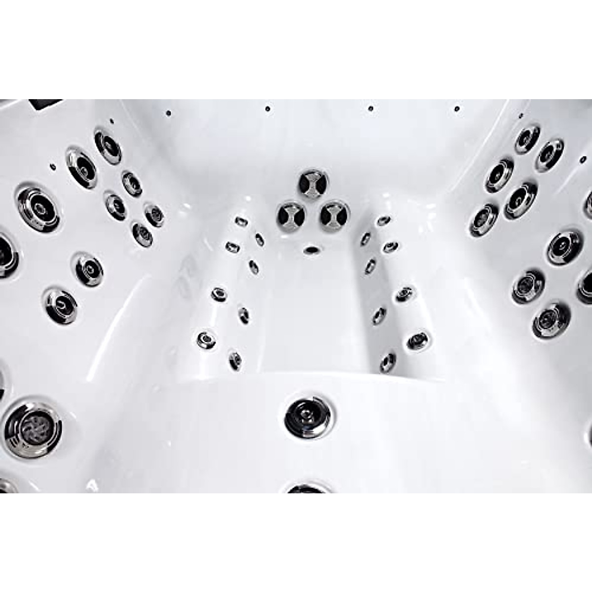 Luxuria Spas Artisan 6-Person 57-Jet 3-Pump Acrylic Lounger Hot Tub with Speakers and Ozonator