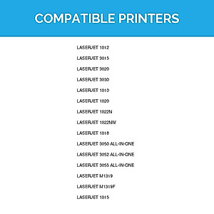 LD Compatible Toner Cartridge Replacements for HP 12A (Black, 2-Pack)