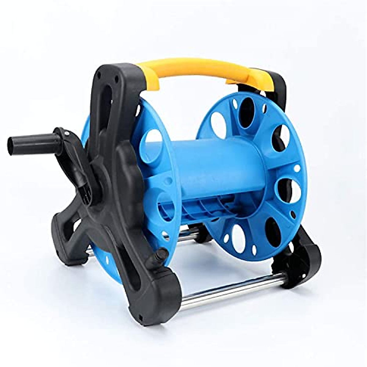Wall Mounted Hose Holder Large Hose Car Wash Water Gun Hose Holder Reel Can Be Wound Around 30 To 40 Meters Cast Iron (Color : Blue, Size : One Size)