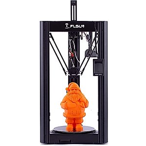 FLSUN Super Racer - 200 mm/s fast 3D printer, 2800 + mm/s², FDM Delta 3D printer with self-leveling resume 1.75 PLA DIY 3D printers print size Φ260 x 330 mm. (SR)