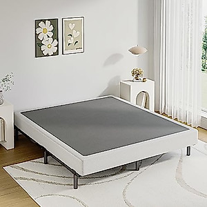 Sosain Full Box Spring 7 INCH High Profile Metal Heavy Duty Easy Assembly Sturdy Box Spring Mattress Foundation Extra-Strong Support No Noise Easy to Clean