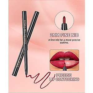 3Pcs Dark Brown Matte Liquid Lipstick, Lip Liner, Lip Gloss Trio Lip Set - One Step Lips Makeup Kits Waterproof Long-Lasting Moisturizing Velvety Nude Lip Stain Make Up Gift Set (11#)